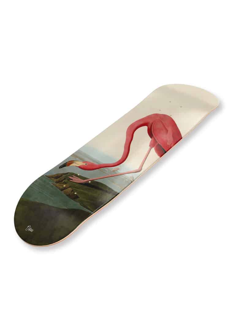 Flamingo | Planche de Skate Board déco | The Skate Bird